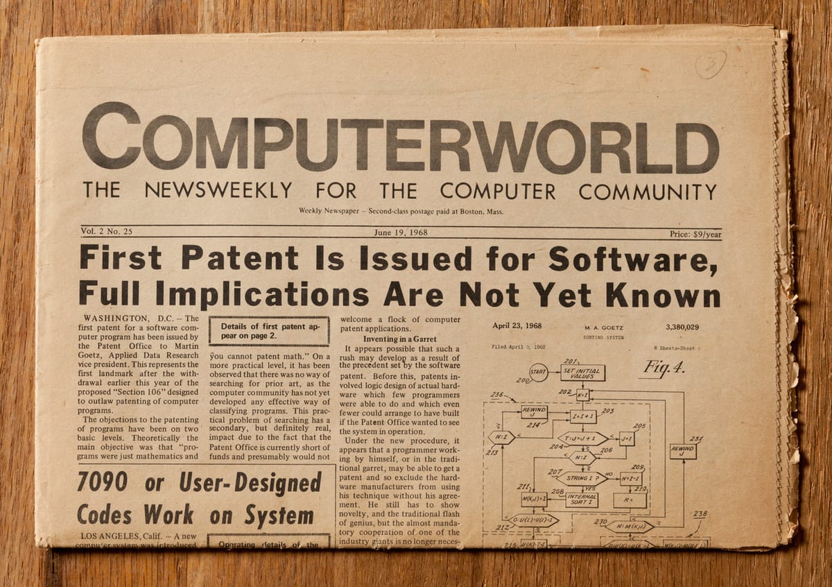 The Story of The First Software Patent